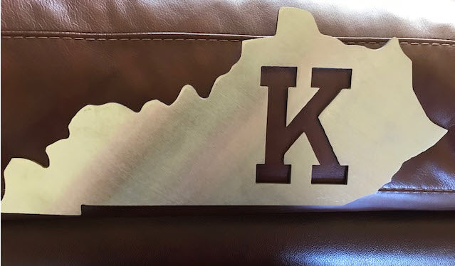 Metal State of Kentucky Display Map Decor (By Bare Metal Designs ...