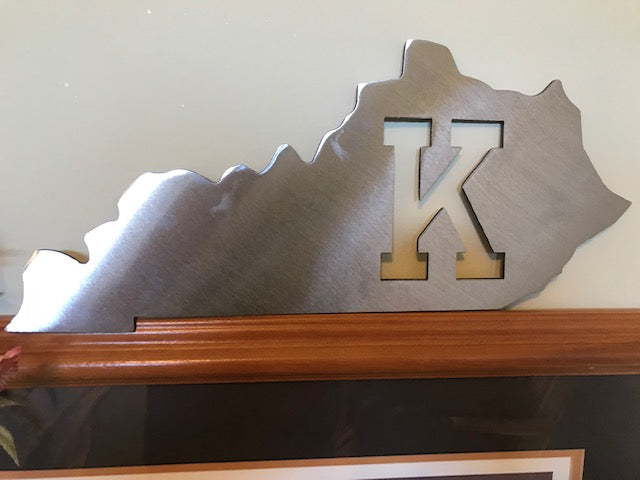 Metal State of Kentucky Display Map Decor (By Bare Metal Designs ...